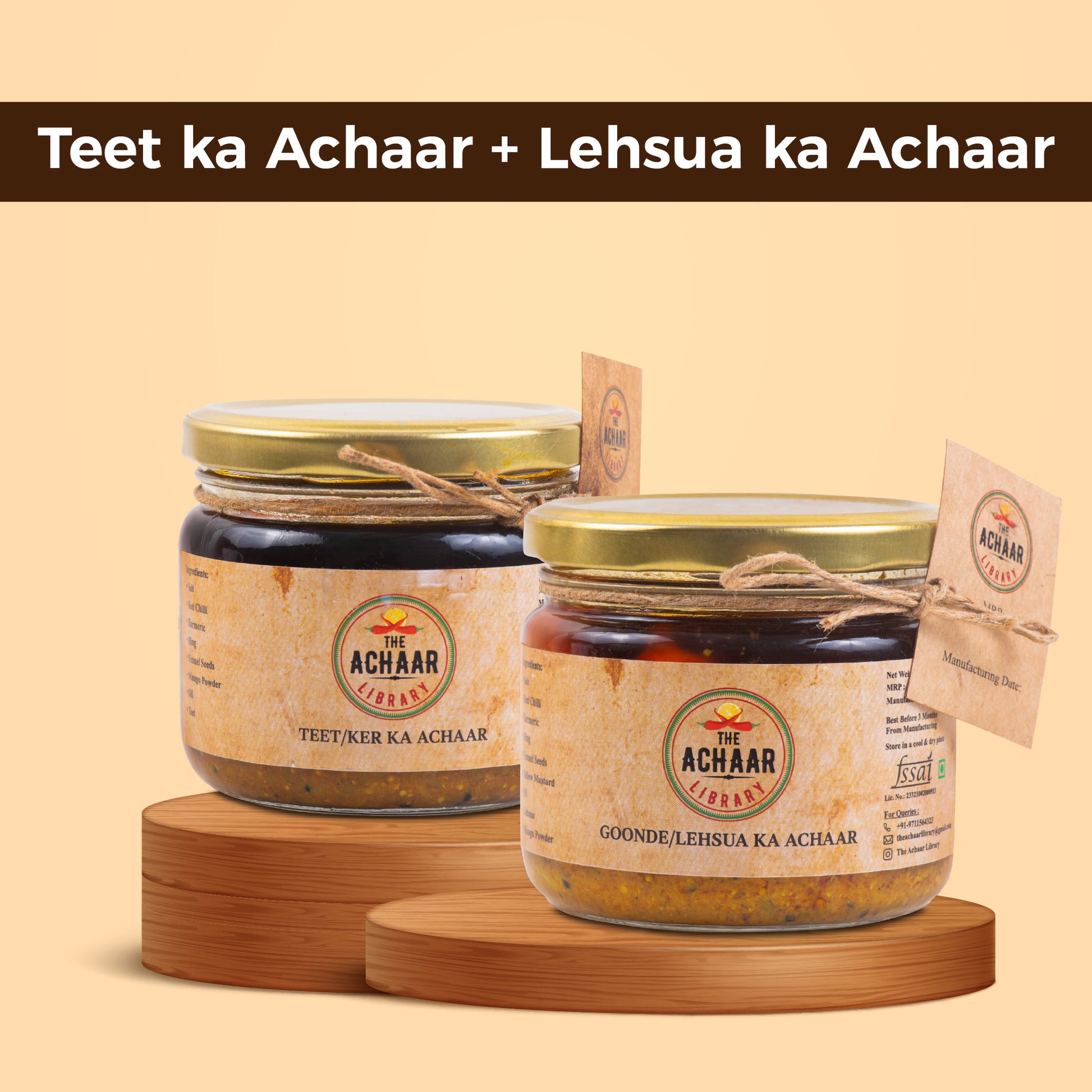 Teet/Ker Ka Achaar + Lasoon Ka Achaar = The Achaar Library